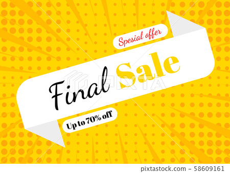 Final Sale, poster design template, - Stock Illustration [58609161] - PIXTA