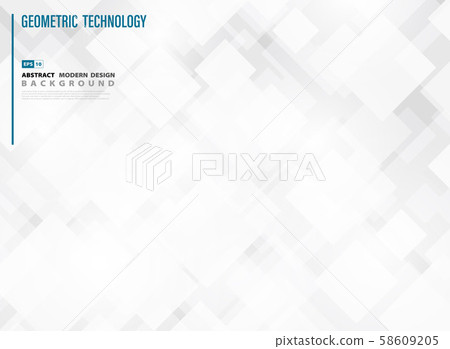 Abstract white square technology background. - Stock Illustration ...