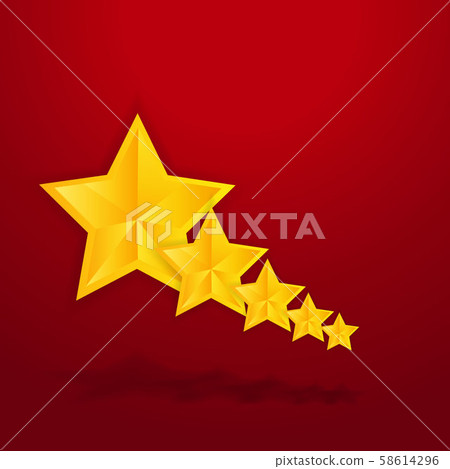 Five star golden rating, feedback creative vector - Stock Illustration ...