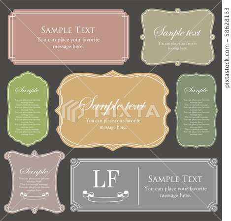 Stylish frame design template - Stock Illustration [58628133] - PIXTA
