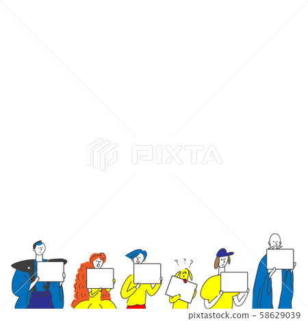 Various people's answers Whiteboard - Stock Illustration [58629039] - PIXTA