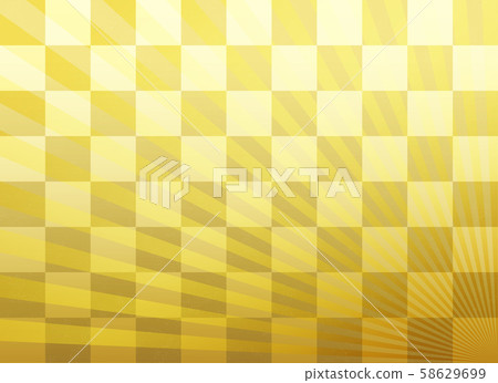 Background: checkered pattern simple gold gold... - Stock Illustration ...