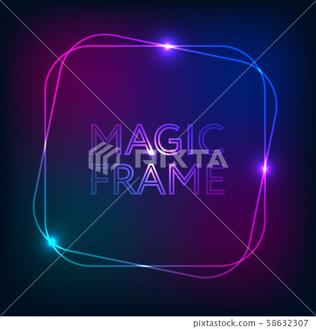 Magic Frame gradient Vector abstract lights lines - Stock Illustration [58632307] - PIXTA
