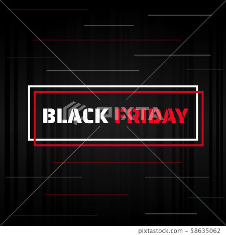 Black friday minimal poster design modern style - Stock Illustration ...