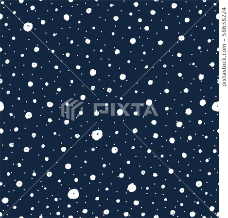 Seamless pattern with snowfall. Seamless... - Stock Illustration ...