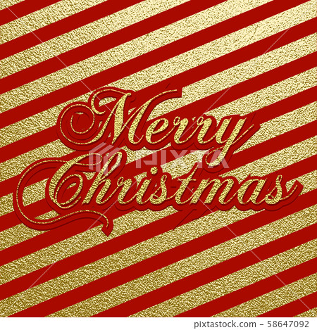 Merry Christmas gold glittering lettering... - Stock Illustration ...