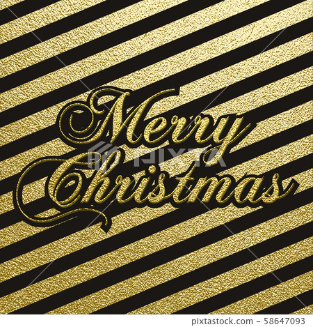 Merry Christmas gold glittering lettering... - Stock Illustration ...