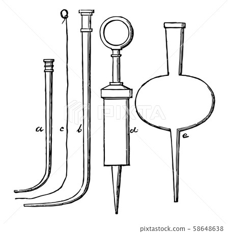 Several Special Instruments Used in the Process of - Stock Illustration ...
