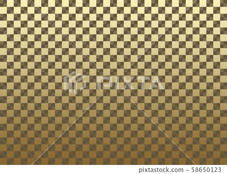 Background: checkered pattern simple gold gold... - Stock Illustration ...