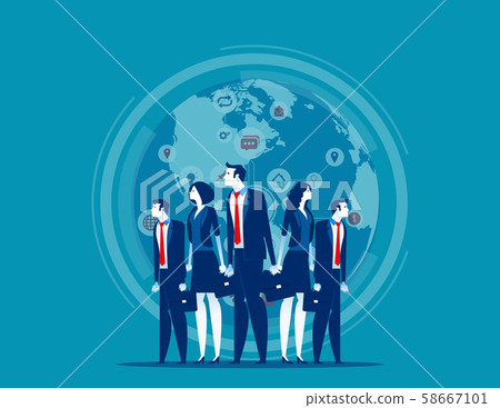 Business globe network. Concept business vector - Stock Illustration ...