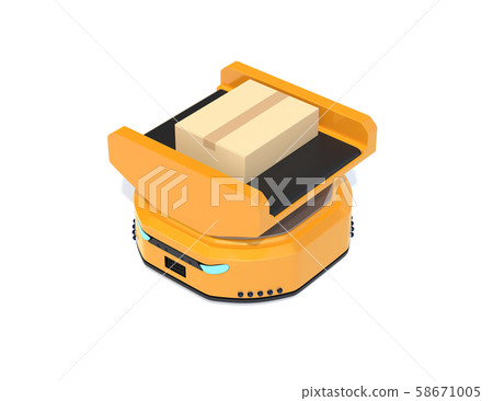 Concept image of automatic sorting AMR... - Stock Illustration ...