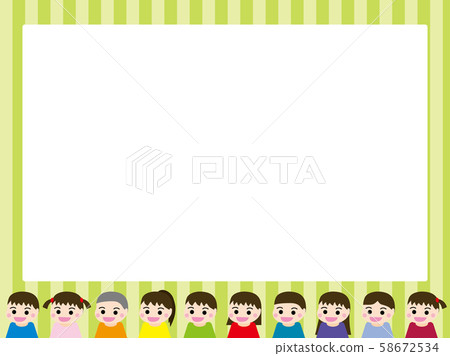 Frame (children) green - Stock Illustration [58672534] - PIXTA