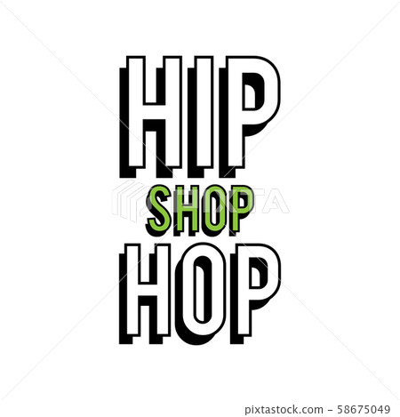 Vector logo for hip hop clothing store, things-插圖素材 [58675049] - PIXTA圖庫
