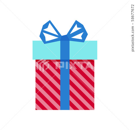 Vector object shape. Vector surprise gift box. - Stock Illustration ...