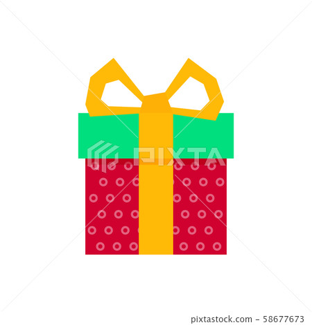 Vector object shape. Vector surprise gift box. - Stock Illustration ...