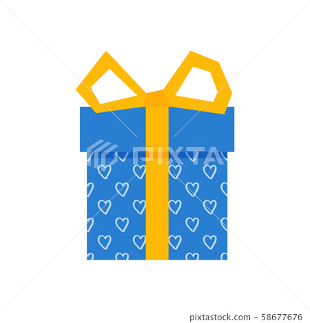 Vector object shape. Vector surprise gift box. - Stock Illustration ...