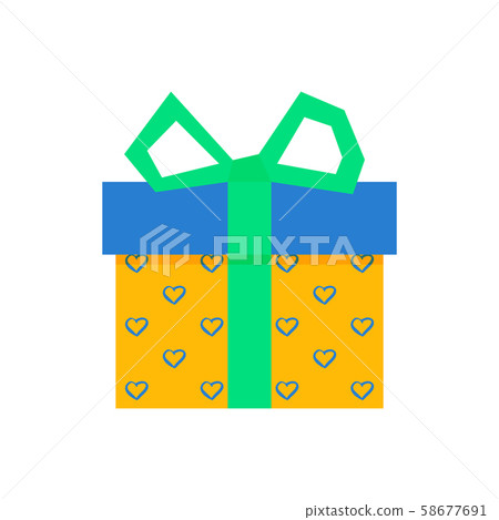 Vector object shape. Vector surprise gift box. - Stock Illustration ...