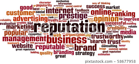 Reputation word cloud - Stock Illustration [58677958] - PIXTA