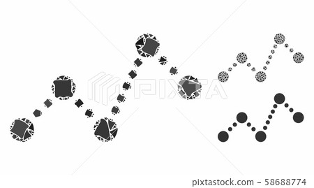 Chart Composition Icon of Unequal Items - Stock Illustration [58688774 ...