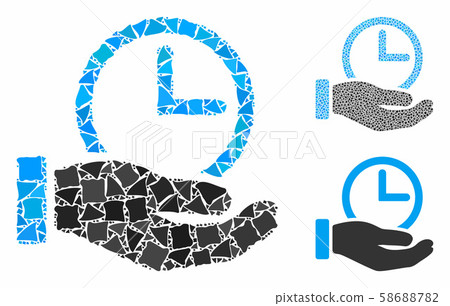 Time service Composition Icon of Humpy Items - Stock Illustration ...