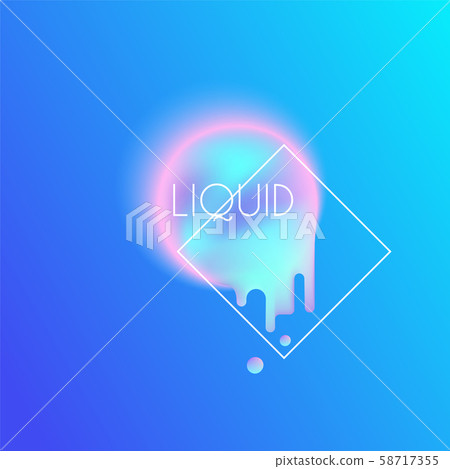 Liquid abstract background, blurred gradient... - Stock Illustration ...