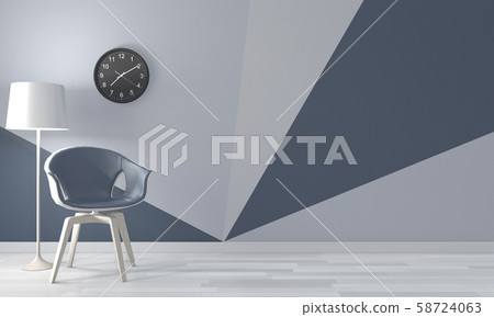 Ideas of living room blue Geometric Wall Art Paint - Stock Illustration ...