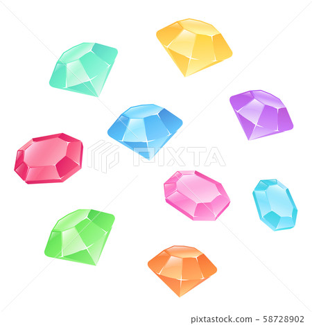 Rounded jewel illustration_Simple - Stock Illustration [58728902] - PIXTA