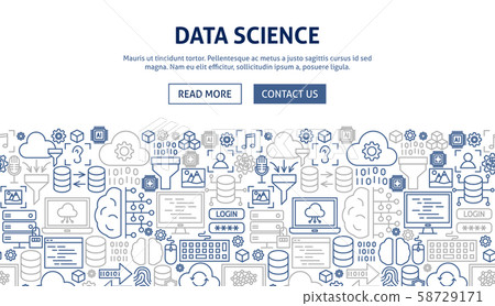 Data Science Banner Design - Stock Illustration [58729171] - PIXTA