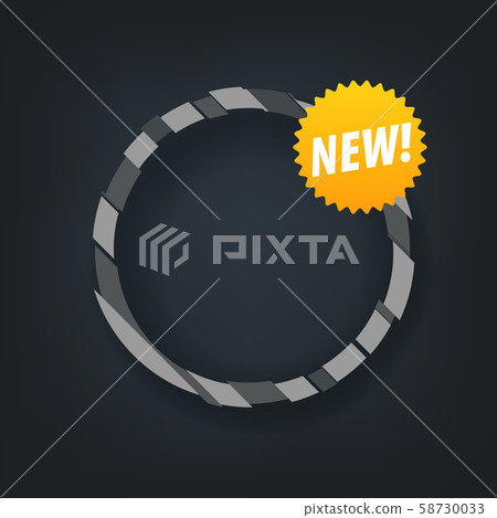 New inscription. Banner vector template. Template - Stock Illustration ...