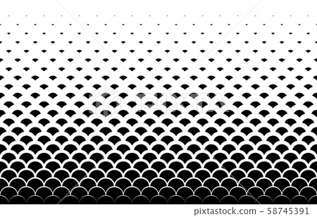 Seamless geometric vector background.Black scales - Stock Illustration ...