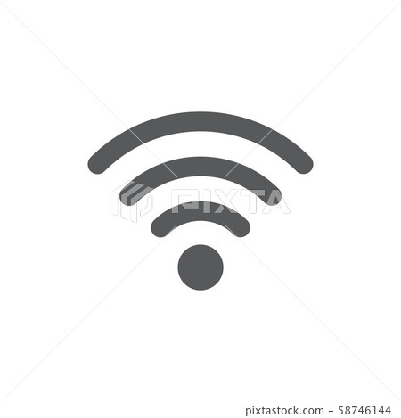 Signal icon on white background - Stock Illustration [58746144] - PIXTA