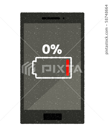 Smartphone-dead battery - Stock Illustration [58748664] - PIXTA