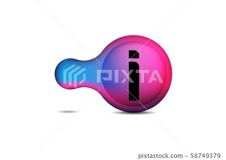 initial I circle logo design inspiration - Stock Illustration [58749379 ...