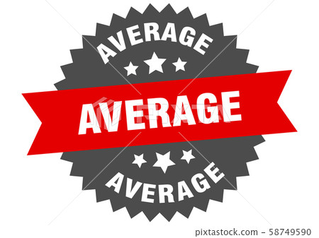 average sign. average red-black circular band - Stock Illustration ...