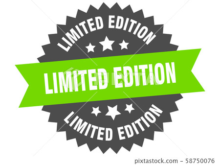 limited edition sign. limited edition green-black - Stock Illustration ...