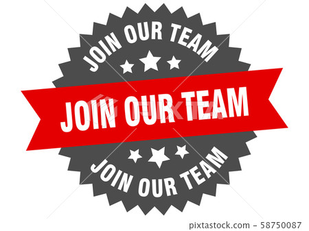 join our team sign. join our team red-black - Stock Illustration ...