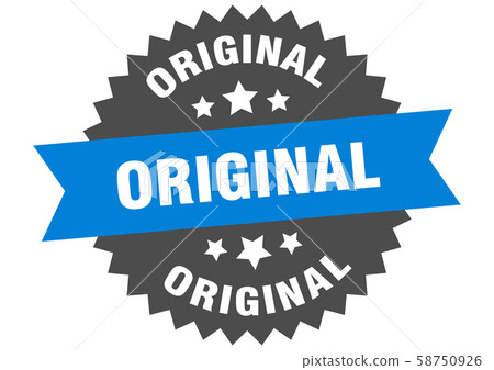 original sign. original blue-black circular band - Stock Illustration ...