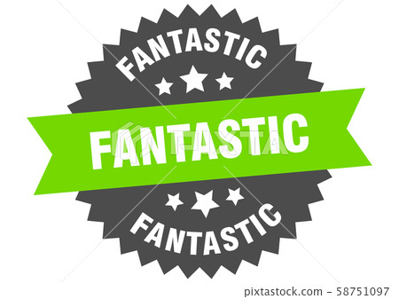 fantastic sign. fantastic green-black circular - Stock Illustration ...