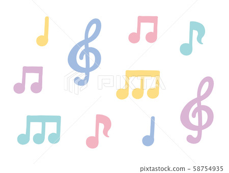 Pastel note set - Stock Illustration [58754935] - PIXTA