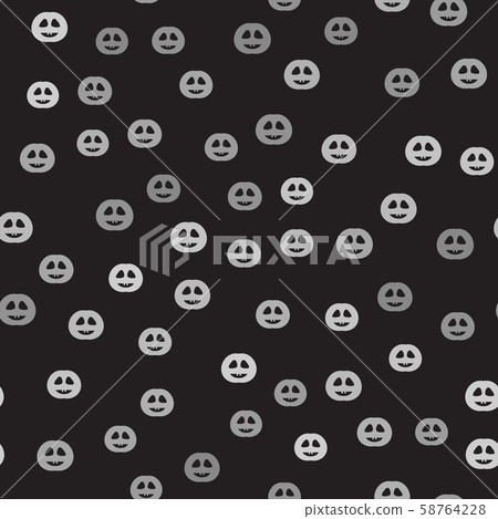 Gray and black halloween pattern. Seamless vector - Stock Illustration ...