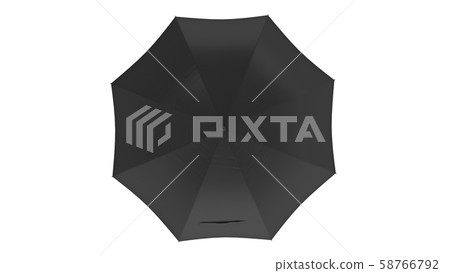 Umbrella parasol open, top view - Stock Illustration [58766792] - PIXTA