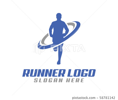 run vector logo or icon - Stock Illustration [58781142] - PIXTA