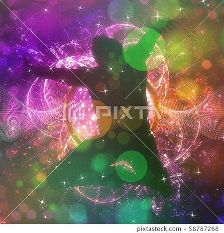 Dancing man background - Stock Illustration [58787268] - PIXTA