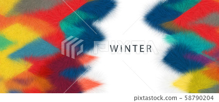 Abstract colorful furry triangle geometric... - Stock Illustration ...