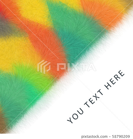 Abstract colorful furry triangle geometric... - Stock Illustration ...