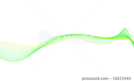 Green / Yellow wave background line White... - Stock Illustration ...