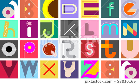 Colorful Font Vector Design - Stock Illustration [58830169] - PIXTA