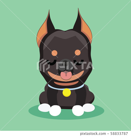 Dog beauceron cartoon vector illustration.. - Stock Illustration ...