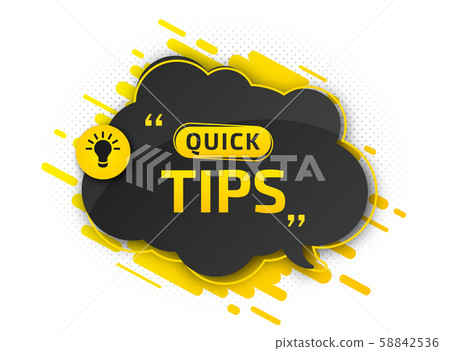 Useful quick tip. Trick suggesting advice and help - Stock Illustration ...