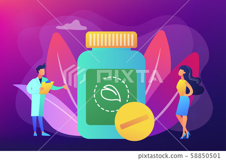 Homeopathy concept vector illustration - Stock Illustration [58850501 ...